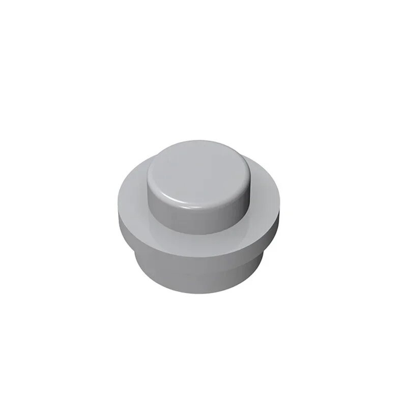 Белый круглый строительный блок SixBricks, 194-light grey