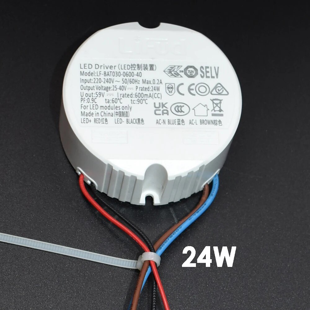 LED Driver 24W 25-40V 600mA