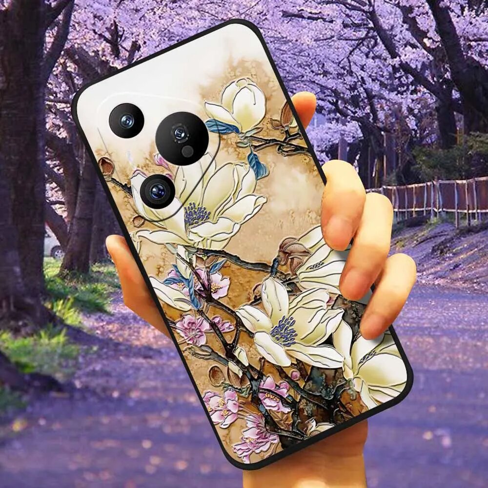 Чехол Huawei Pura 70 Pro, цвет ws17, с цветами