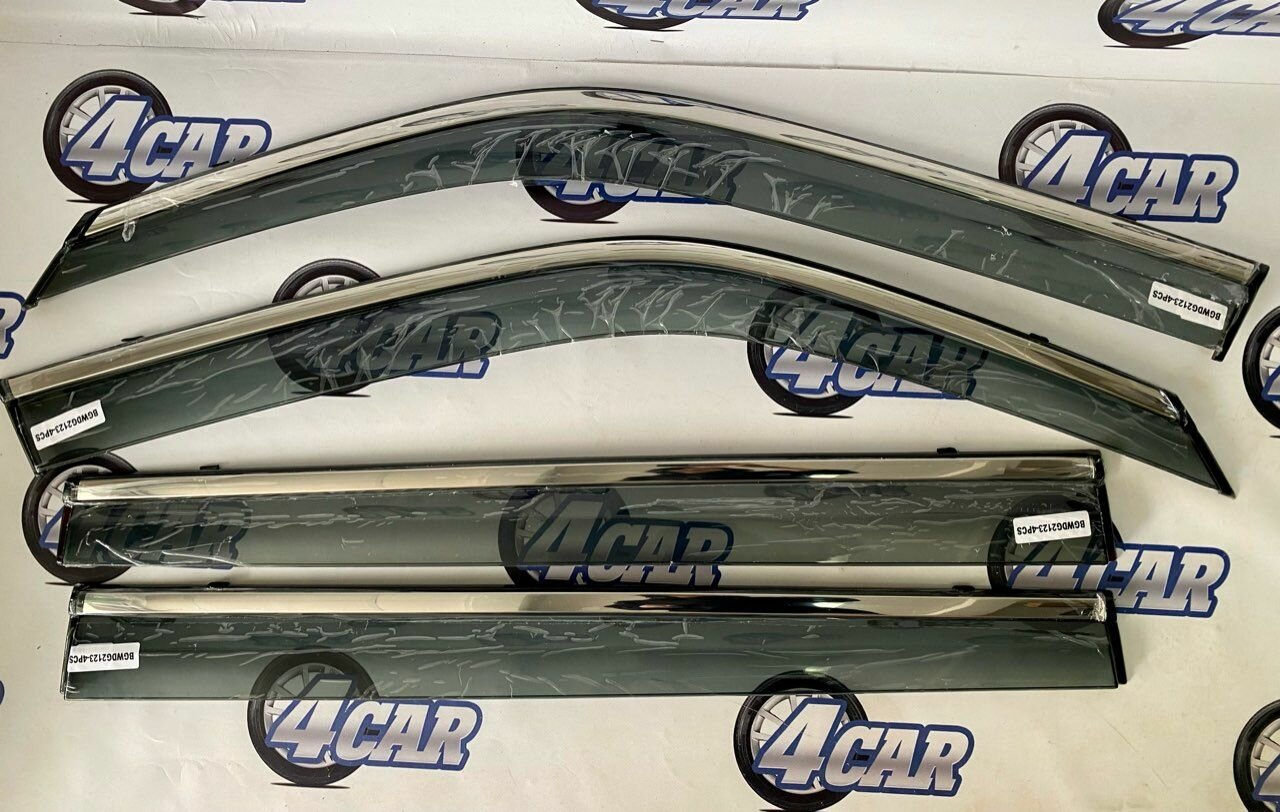 Дефлекторы окон c хромированным молдингом для Haval Dargo / Хавал Дарго