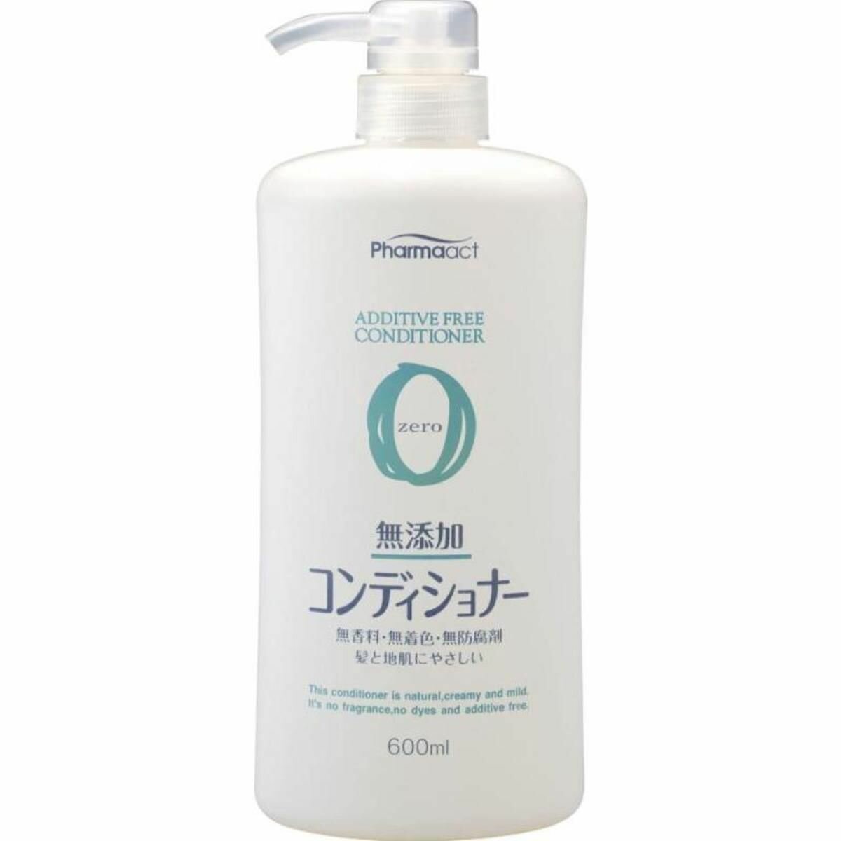 KUMANO YUSHI Мягкий кондиционер без добавок Pharmaact Additive-free для чувствительной кожи головы, 600мл