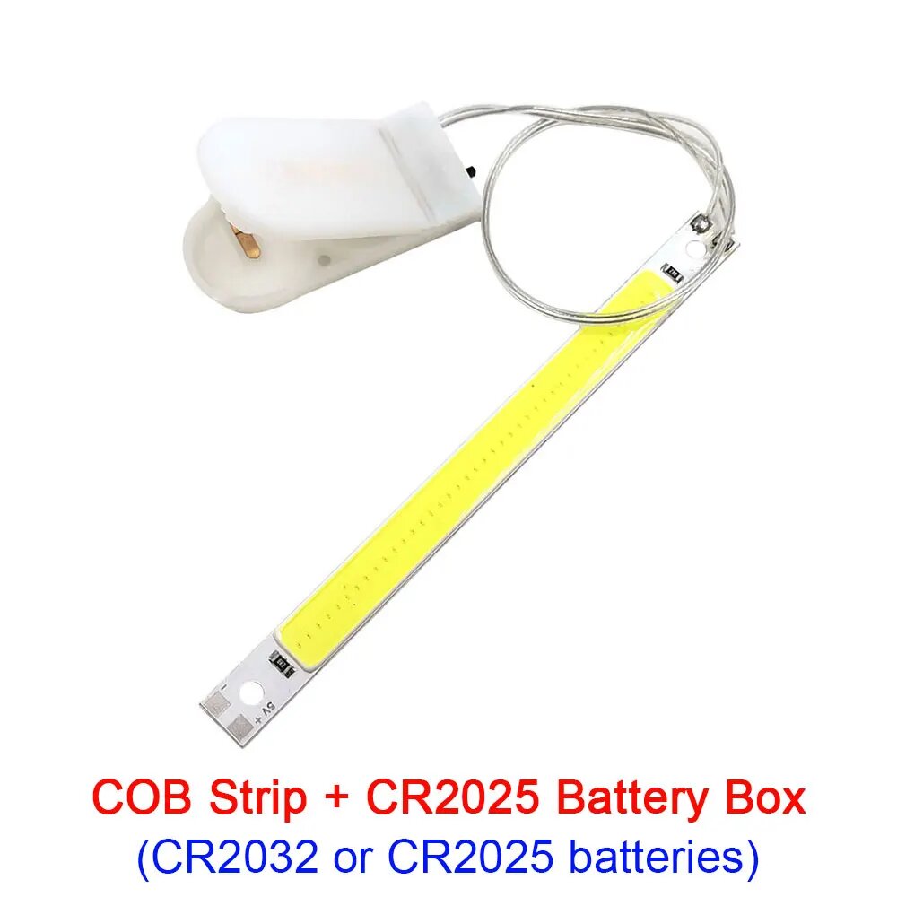 Светодиодная лента COB Green с CR2025 Battery Box