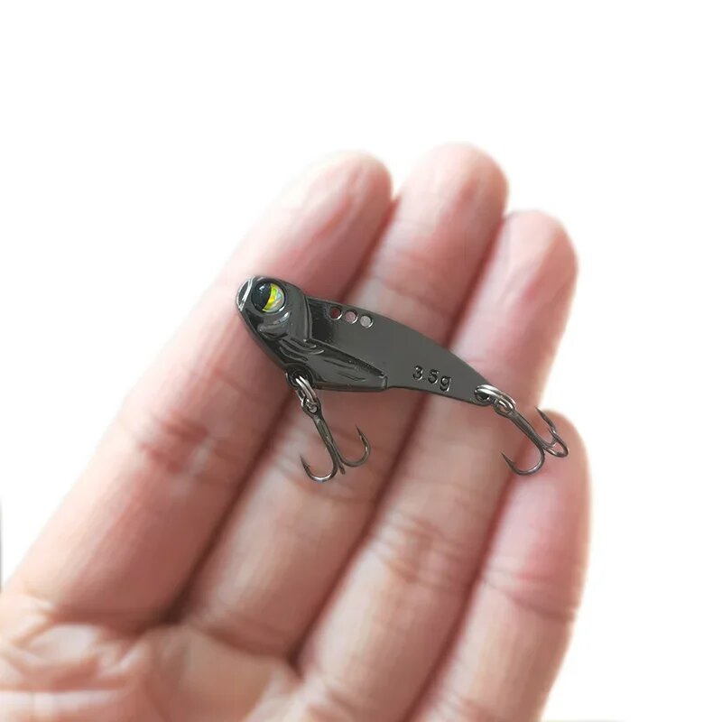 OUTKIT Блесна VIB 3D глаза, 3.5г, Цвет E