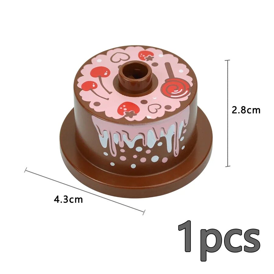 LEDUO Большие строительные блоки городская мебель Cake