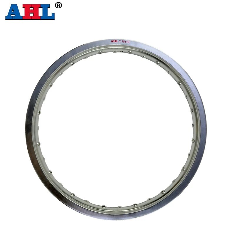 Черные Серебряные стальные диски для мотоциклов, обод 2,15x19 2,15 19 дюймов * 19 32 Black 36 Holes