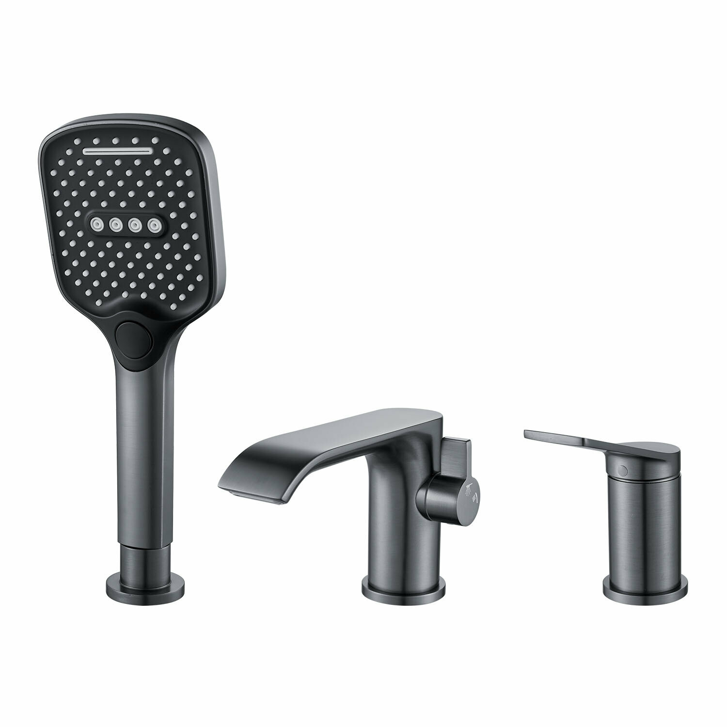 Встраиваемый смеситель Shevanik S4112T, для ванны, каскадный излив