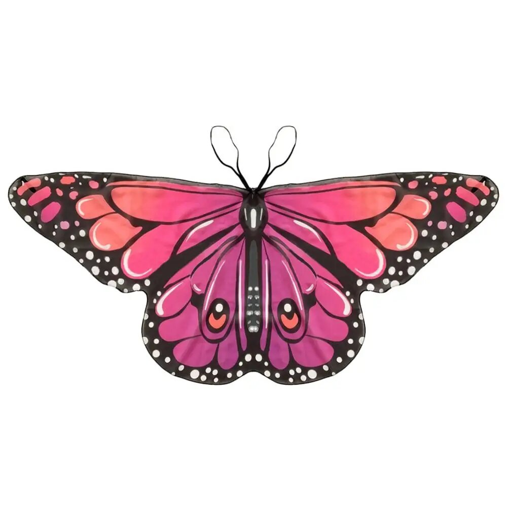 Детская накидка-крылья бабочки, красочный, полиэстер Розовый, B1 -118x48cm