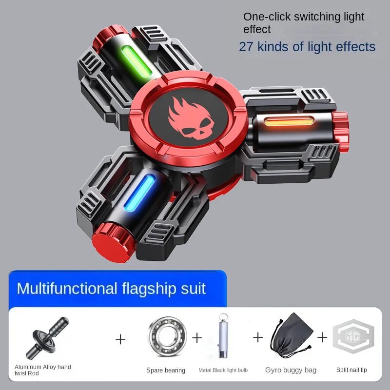 Спиннер IT'S JOO Multifunction-Red со светодиодами