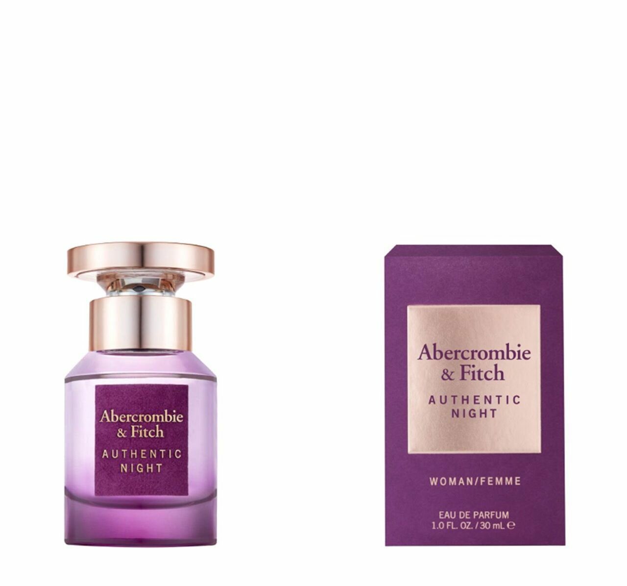 ABERCROMBIE & FITCH Authentic Night парфюмерная вода женская 30 мл / Духи женские Аберкромби фитч найт лейди парфюм