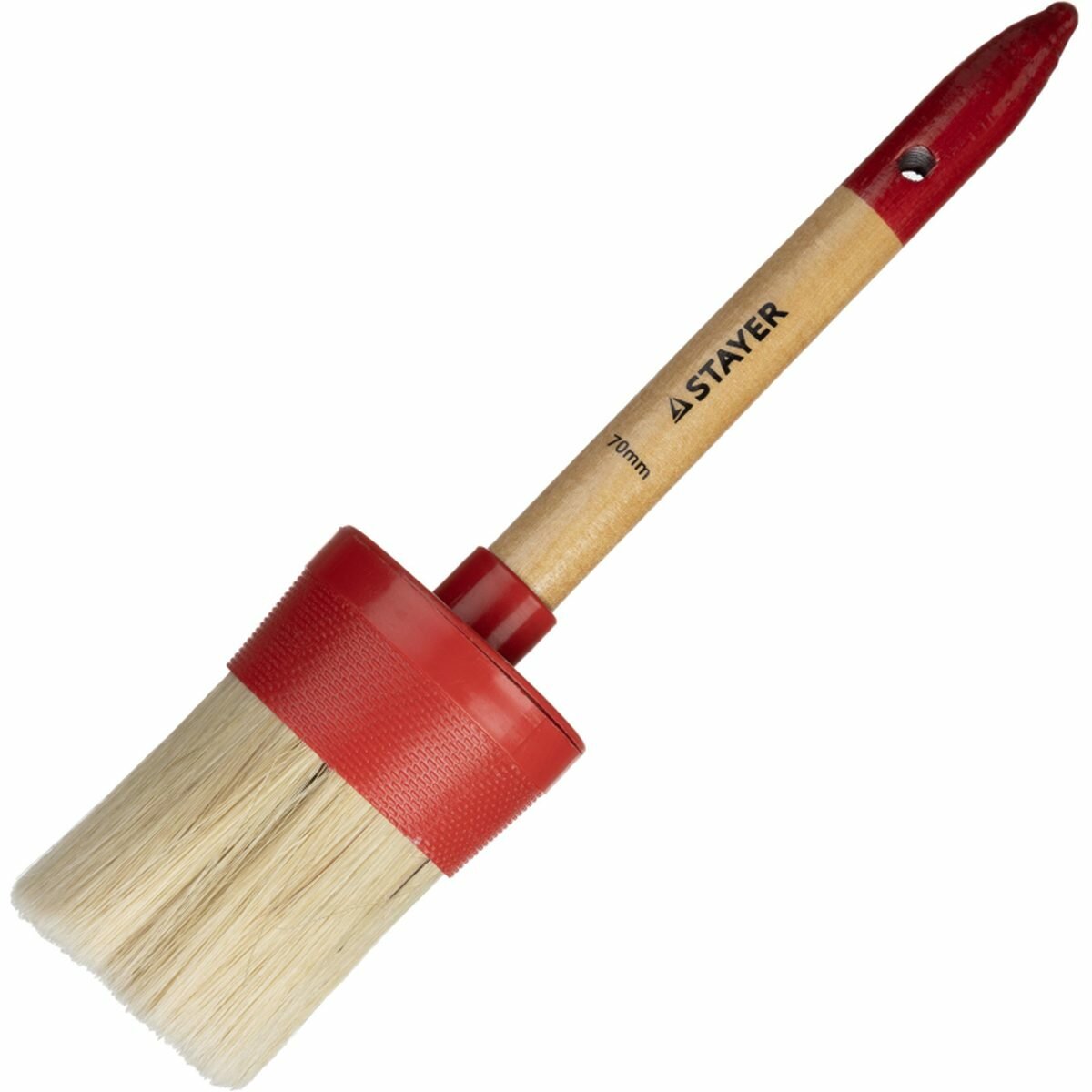 Кисть малярная круглая Stayer Master из натуральной щетины 70мм, 6шт.