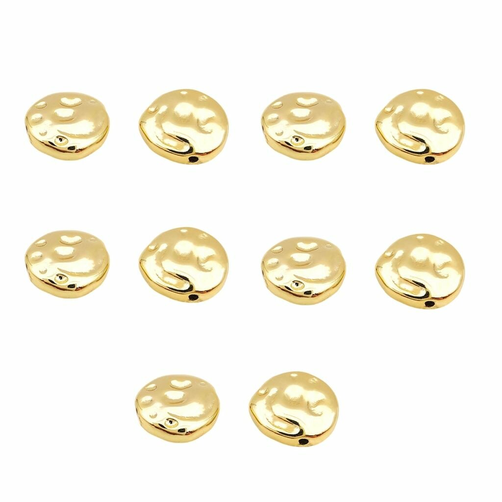 10шт Плоских бусин неправильной формы Распорка для изготовления браслета Ювелирный аксессуар