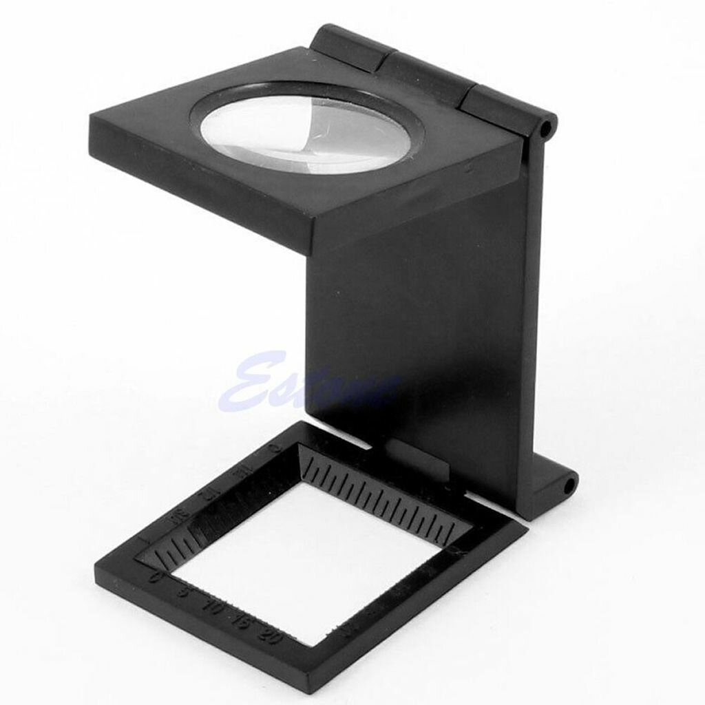 10X Лупа Увеличитель с Измерительной Шкалой для Ткани