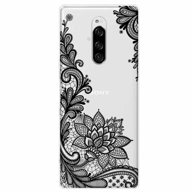 Чехол для Sony Xperia 1 6,5 дюйма J9150, прозрачный ТПУ, мягкий милый силиконовый прозрачный чехол для Sony Xperia 1, чехол для телефона Xperia1 SO-03L