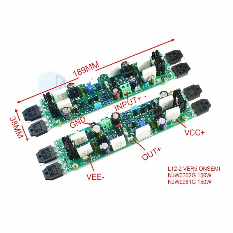 LUSYA L12-2 двухканальный усилитель мощности 2 шт. DIY Kits