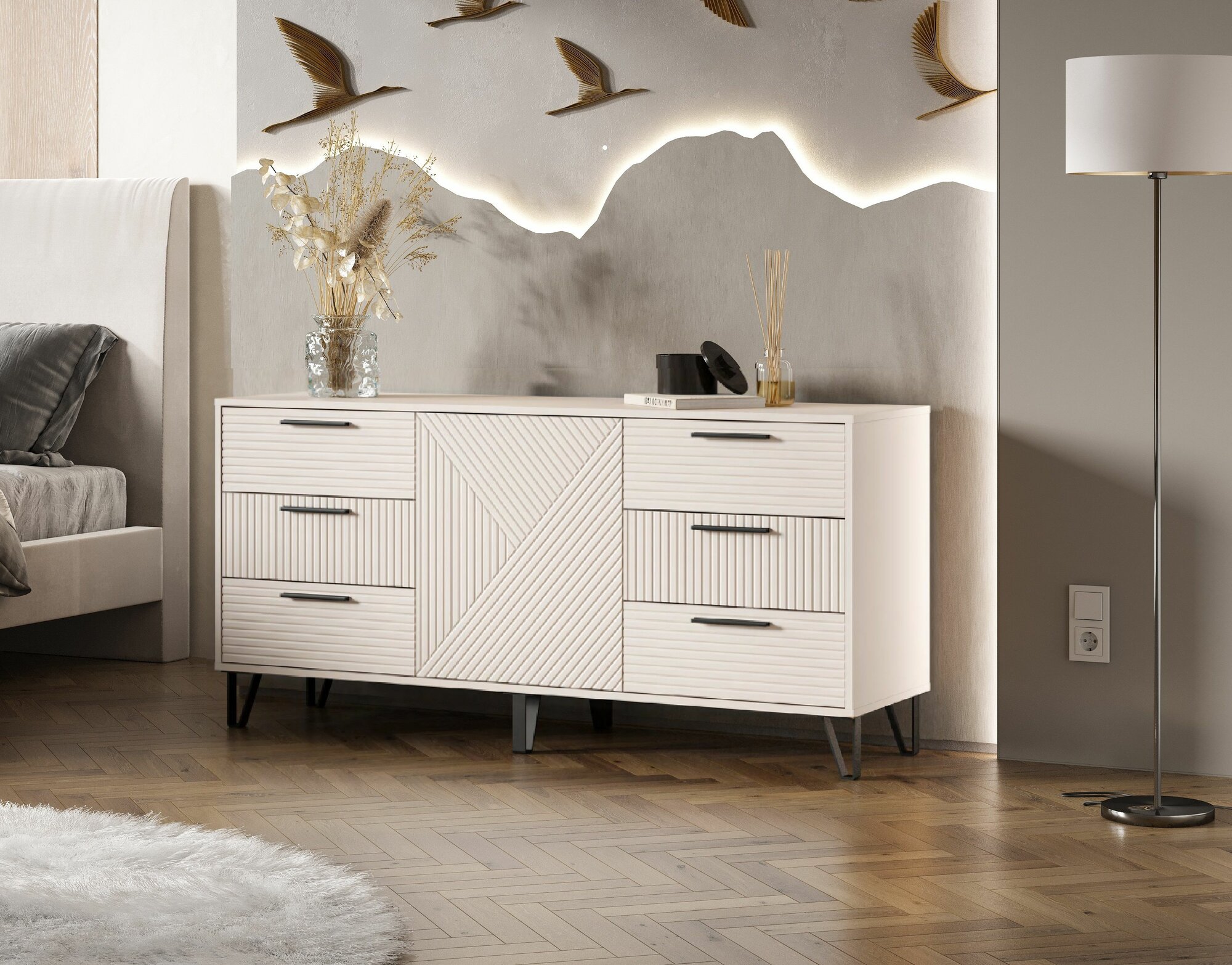 Флэш Комод 1500 мм Кашемир, Кашемир