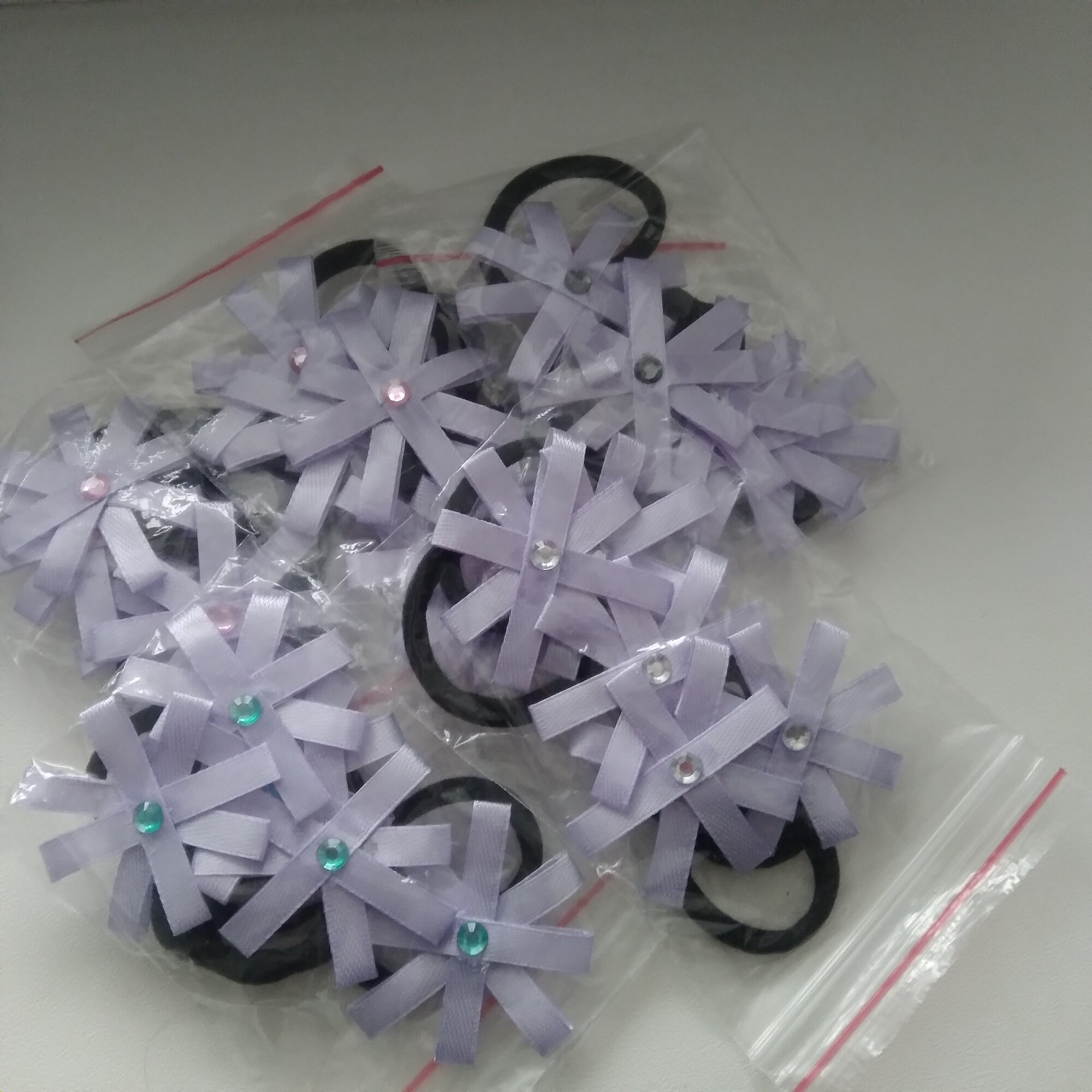 Бантики для волос девочкам, ручной работы, для школы, для детского сада, миниатюрные, повседневные 5шт, на резиночках