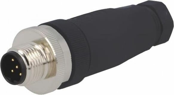 Разъем TE Connectivity T4111401051-000 Вилка M12 PIN 5 "папа" код B-Profibus на провод IP67 прямой 1 шт