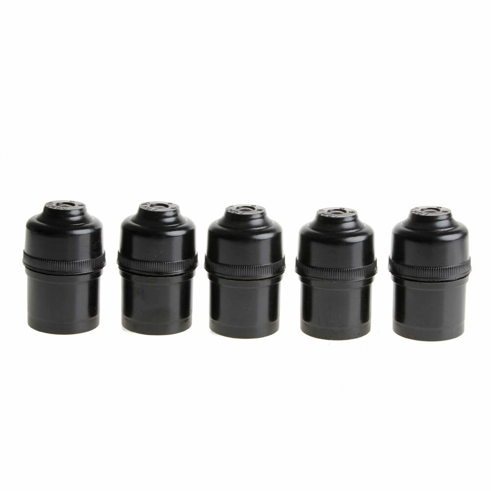 (5 шт) Пластиковый держатель для люстры 250V-E27-черный