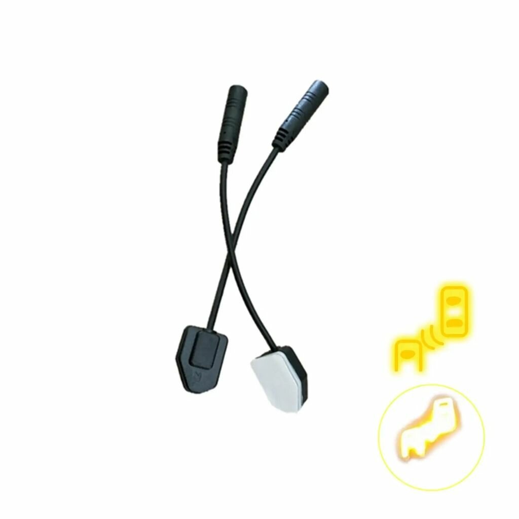 (1 пара) Автомобильный монитор слепых зон Система предупреждения о смене полосы движения Универсальный объектив 5V предупреждающий свет - желтый