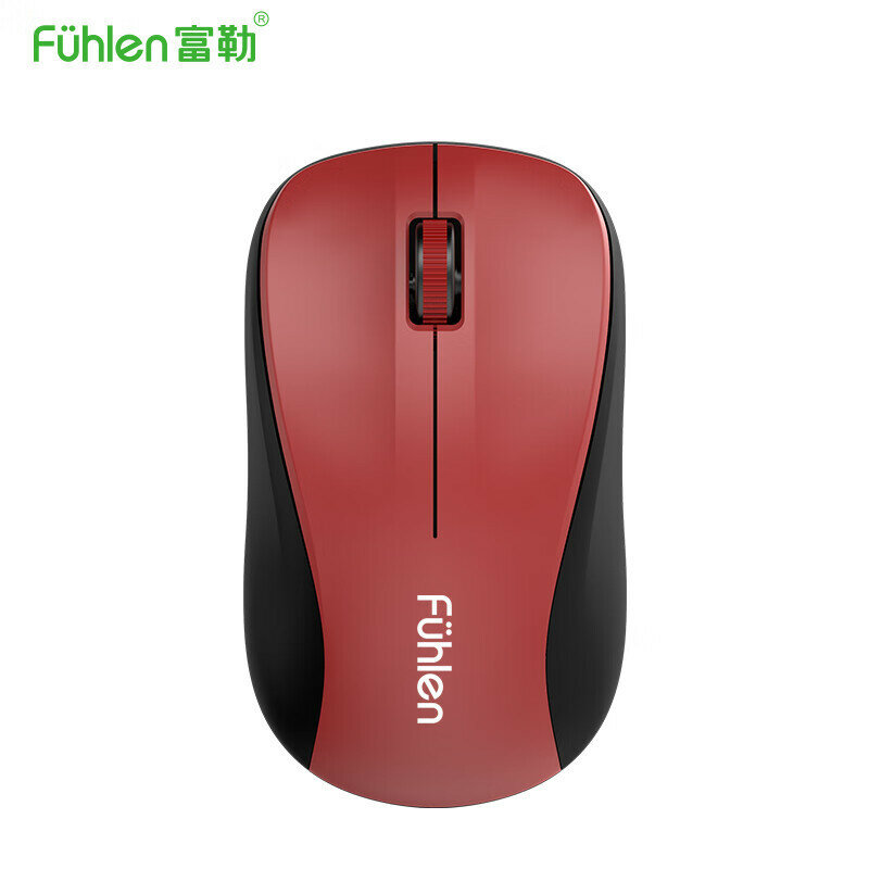 Мышь Fuller M220, беспроводная, 2.4G, низкий уровень шума, красная