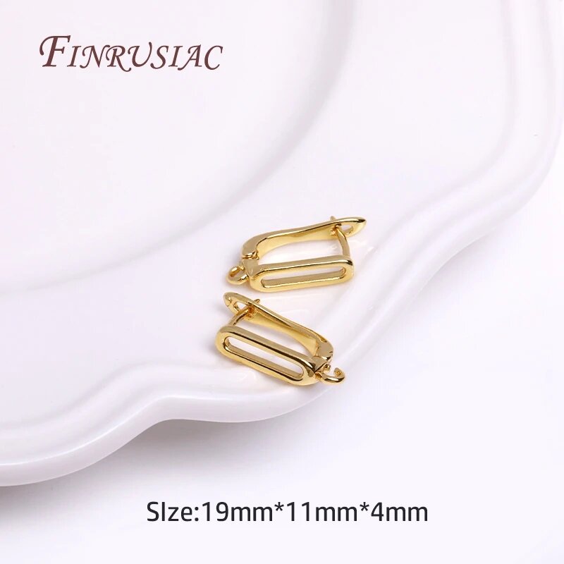 Замки для сережек FINRUSIAC, 18K позолота, 5 пар