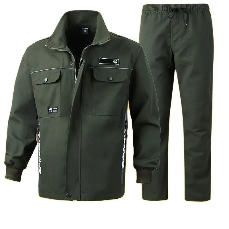 Рабочий камуфляжный костюм Henan, мужской Темно-зеленый, XXL, Military Green