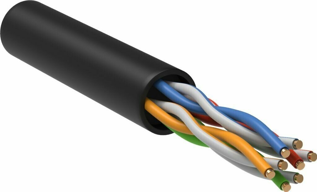 Кабель информационный ITK GENERICA BC3-C5E04-139-305-G кат.5е U/UTP не экранированный 4X2X24AWG LDPE внешний 305м черный
