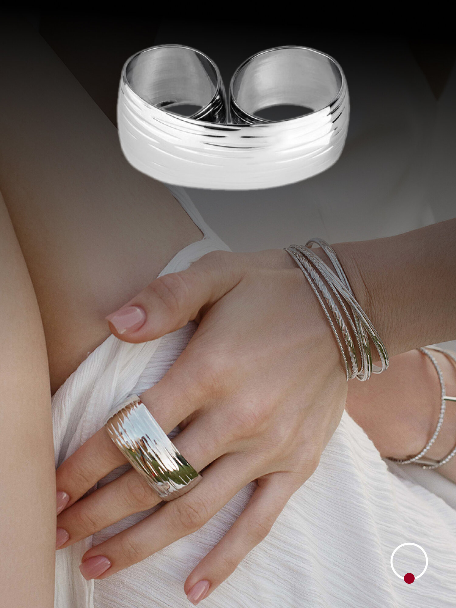 Кольцо на два пальца