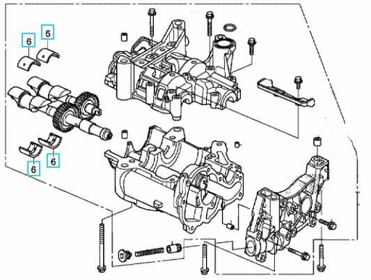 Подшипник скольжения балансирвалов двигателя Honda; Артикул Honda: 151155A2A01 (Оригинал)