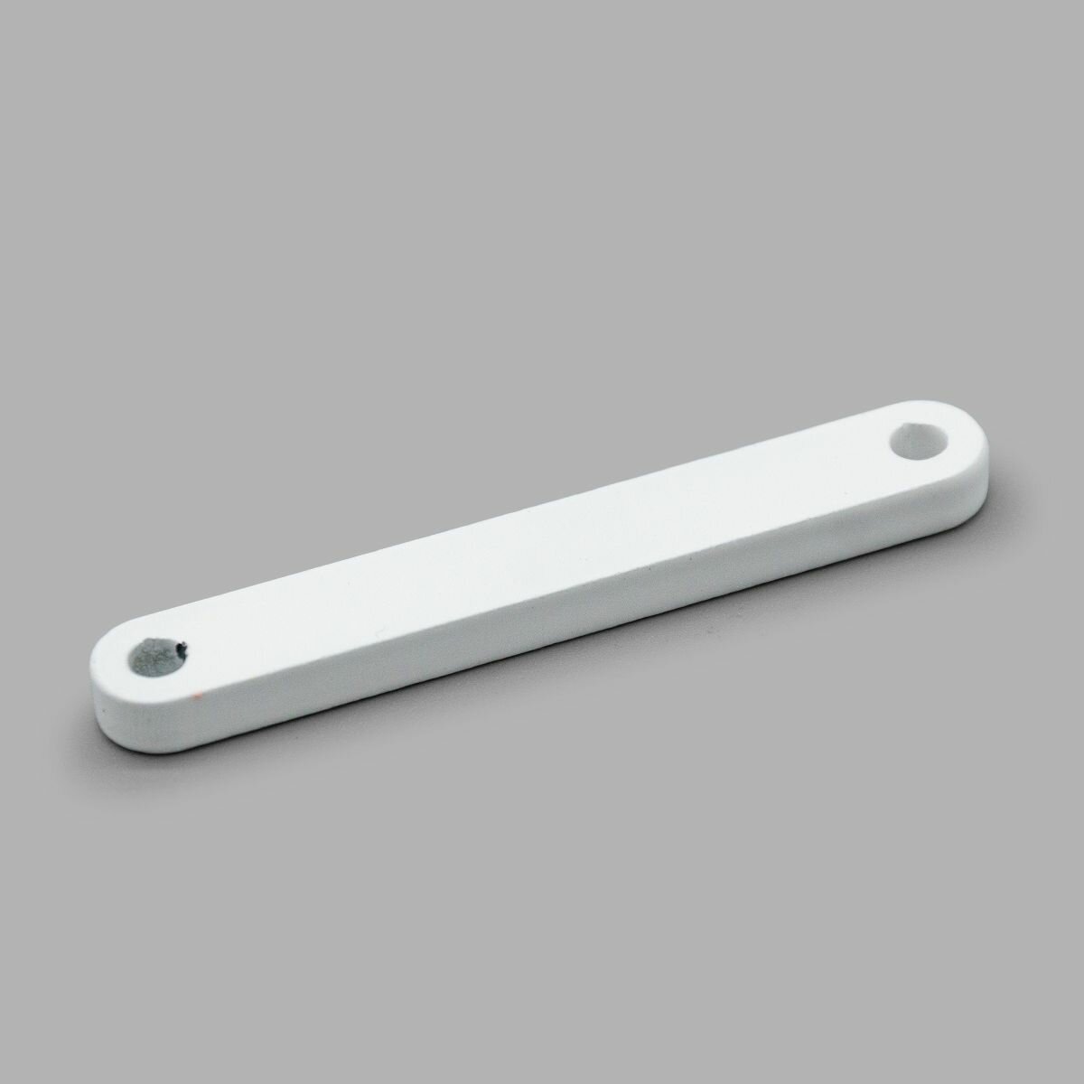 RAL 9003 Грузик для штор 25г (70*10мм, толщина 5мм), оцинк. сталь/эмаль, белый