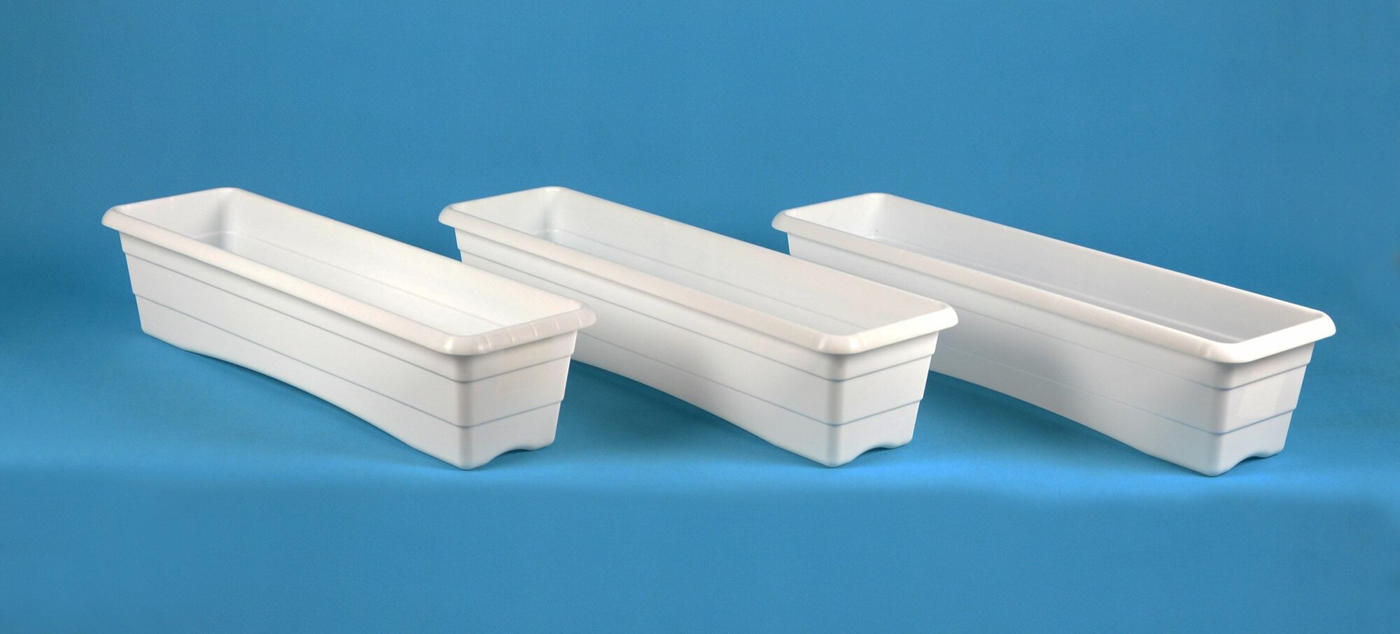 Ящик балконный 60см, 10л белый / 3шт