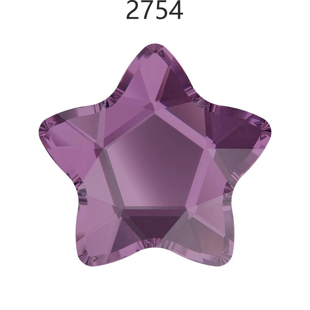 Горный хрусталь 2754 звездный цветок Фиолетовый, 4mm (1 piece), Amethyst 204 F