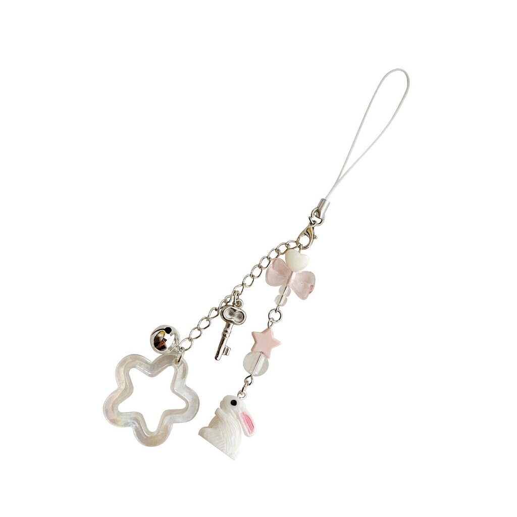 Мода Звезда Кролики Бусины Драпировки Кулон Телефон Шарм Талреп Карман Брелок Ремень Сумка Украшения Кошелек Подвески