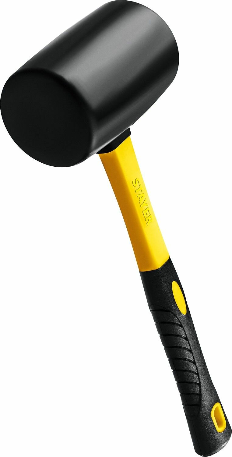 Киянка резиновая STAYER чёрная, 680 г, серия Professional, ударопрочная