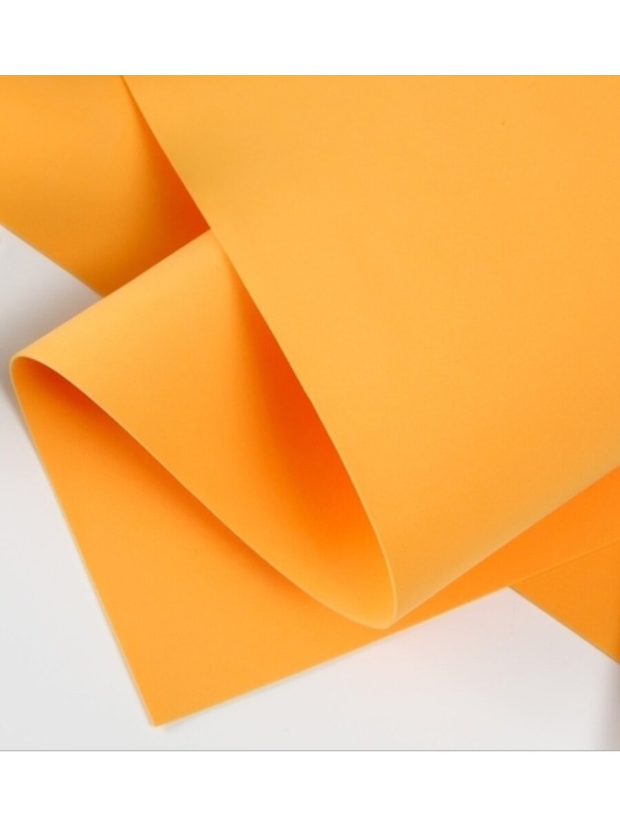 Фоамиран для творчества Иранский 1мм, темно-желтый, 60х70 см (5шт)