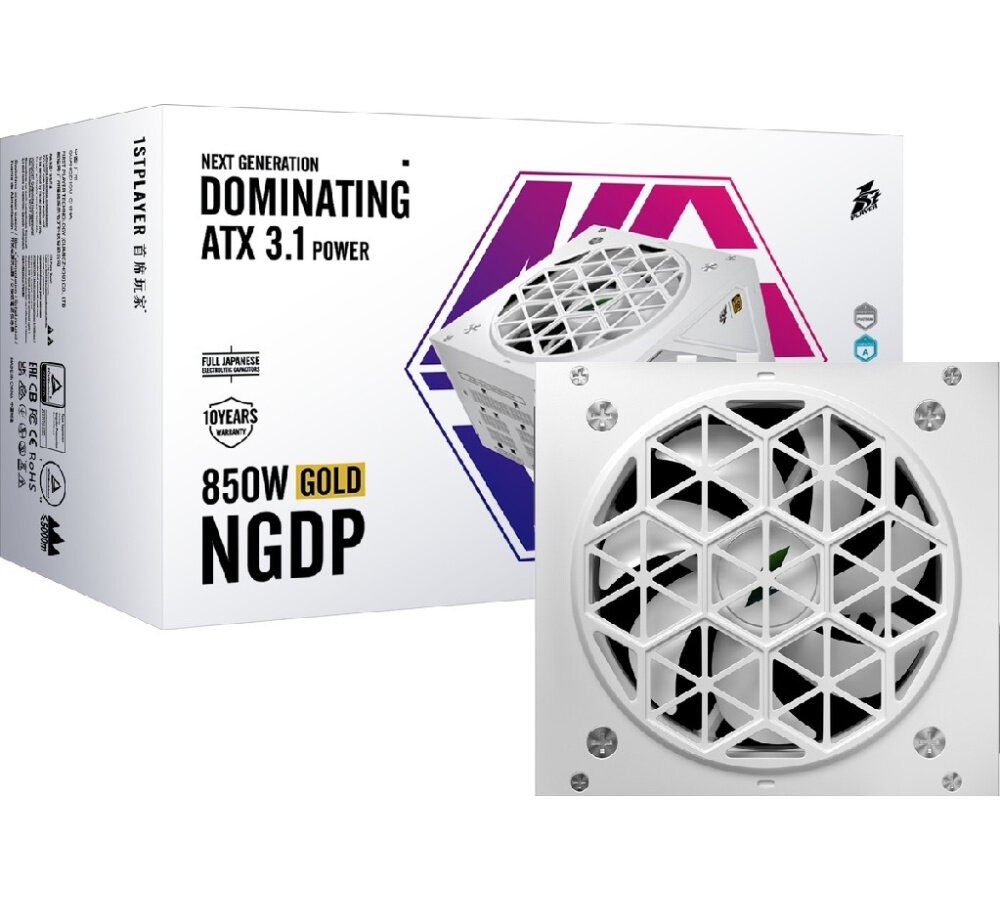 Блок питания 850Вт 1STPLAYER NGDP 850W White