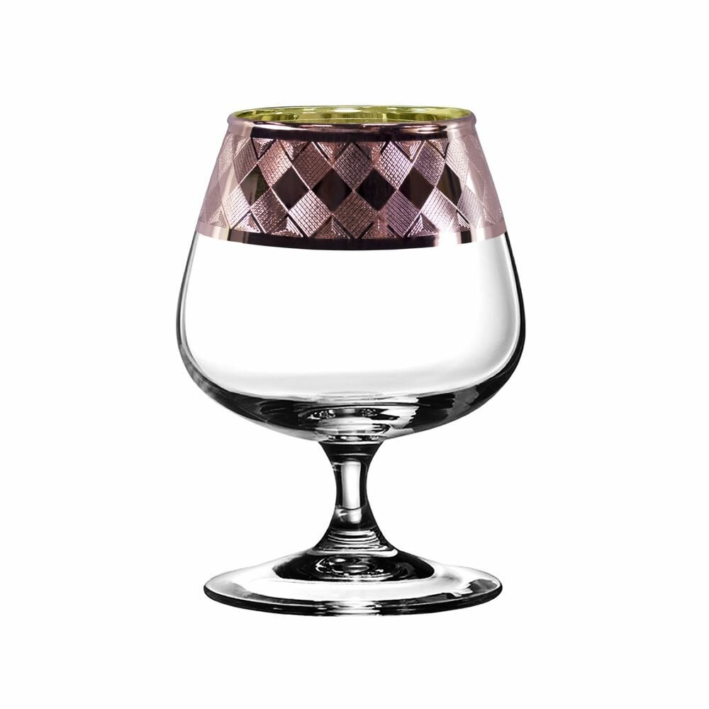 Набор бокалов для бренди Витраж Рубин стекл. 410мл 6шт Promsiz