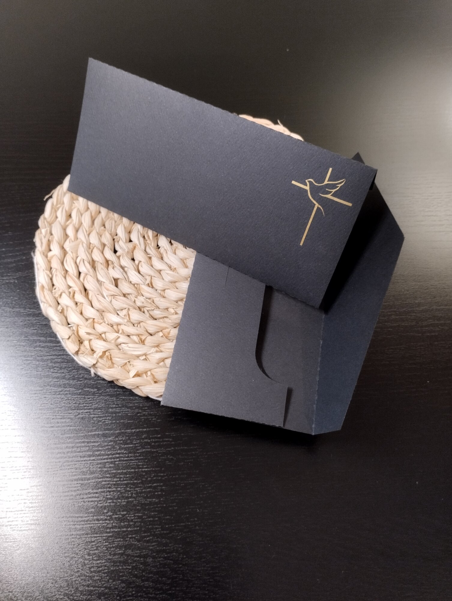 Конверт для денег ручной работы, на похороны, поминки , черный