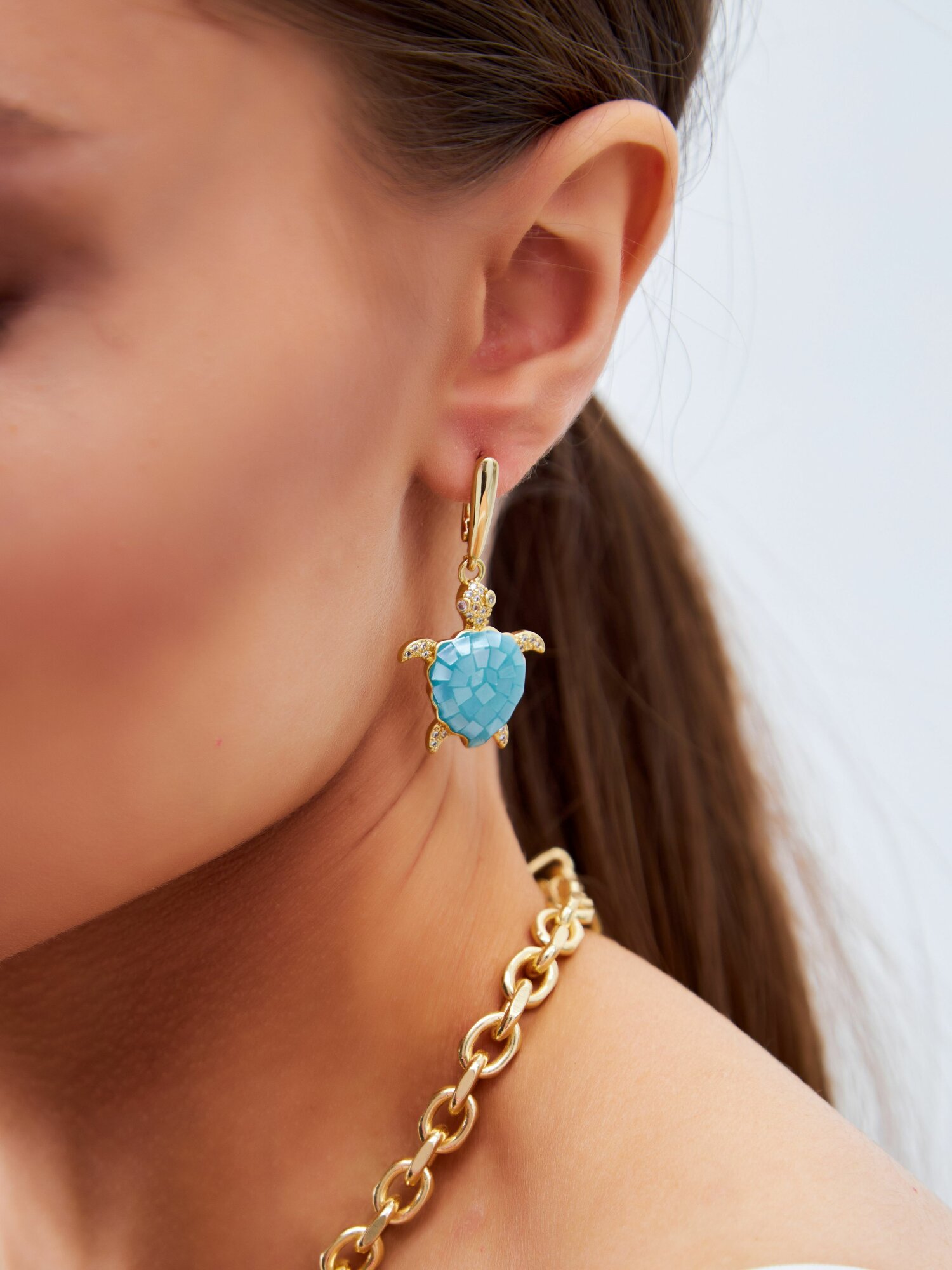 Серьги, металл