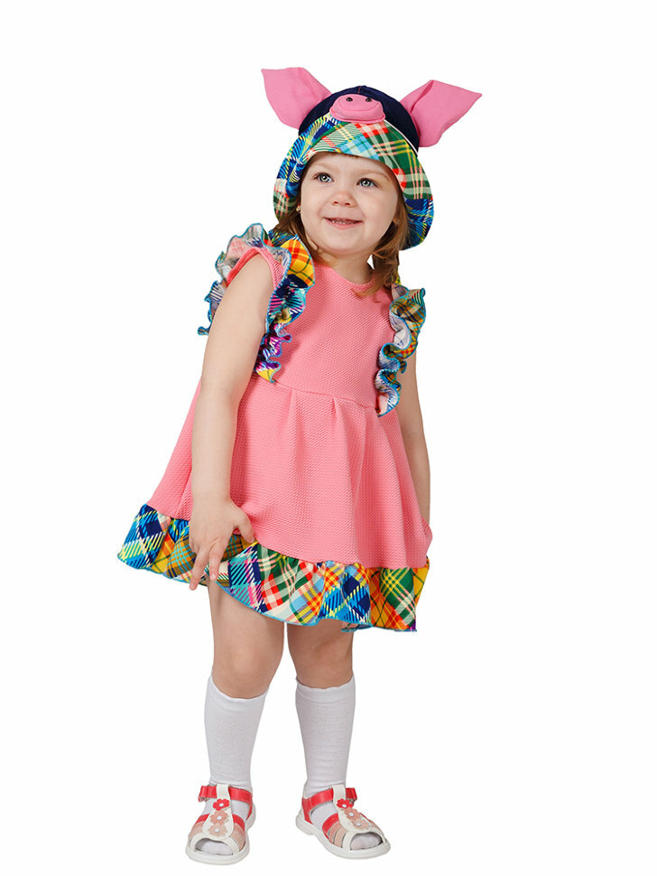 Костюм Маскарад у Алисы "Поросенок Маня", розовый, полиэстер