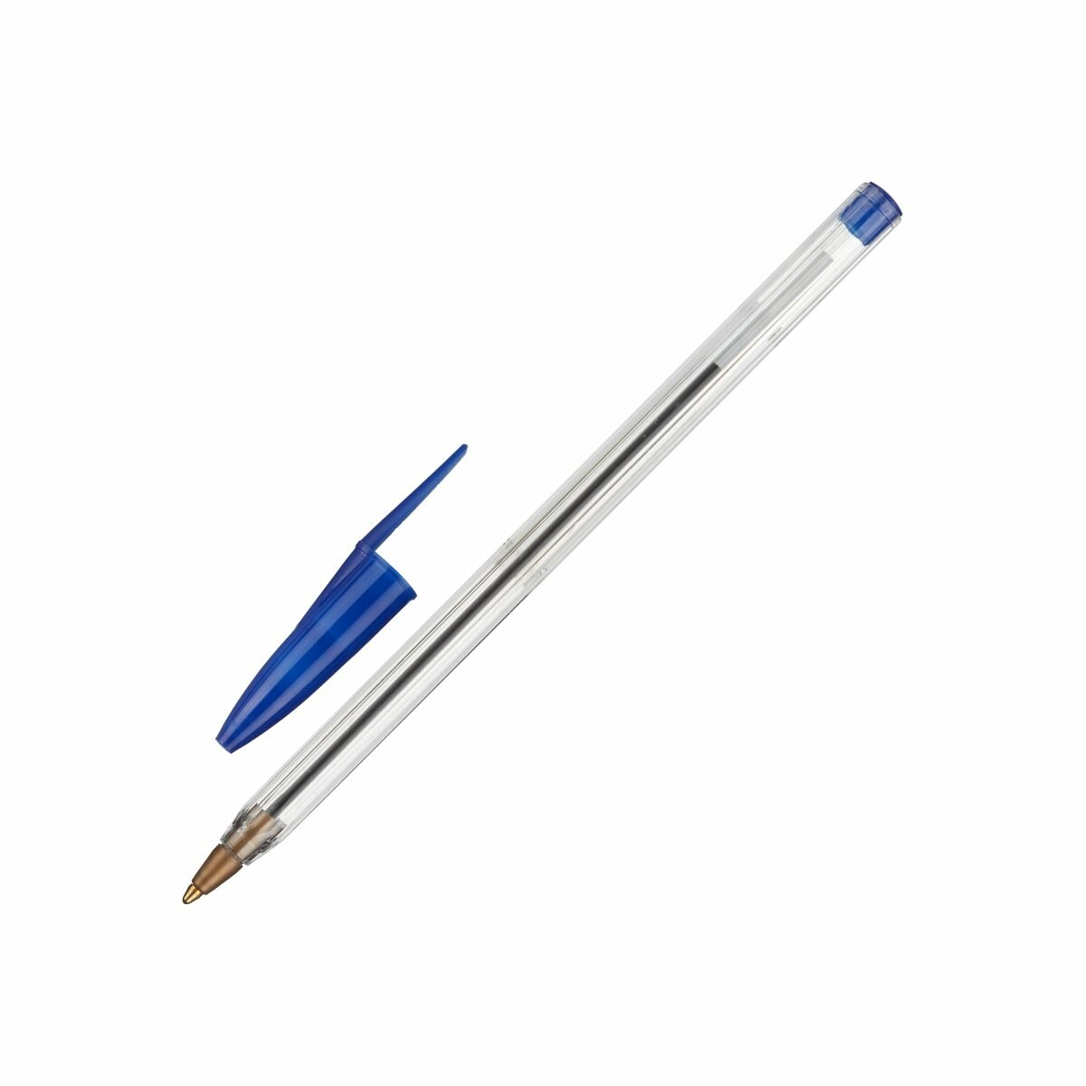 Ручка шариковая Эконом (0.7мм, синяя, корпус прозрачный), 2000шт.