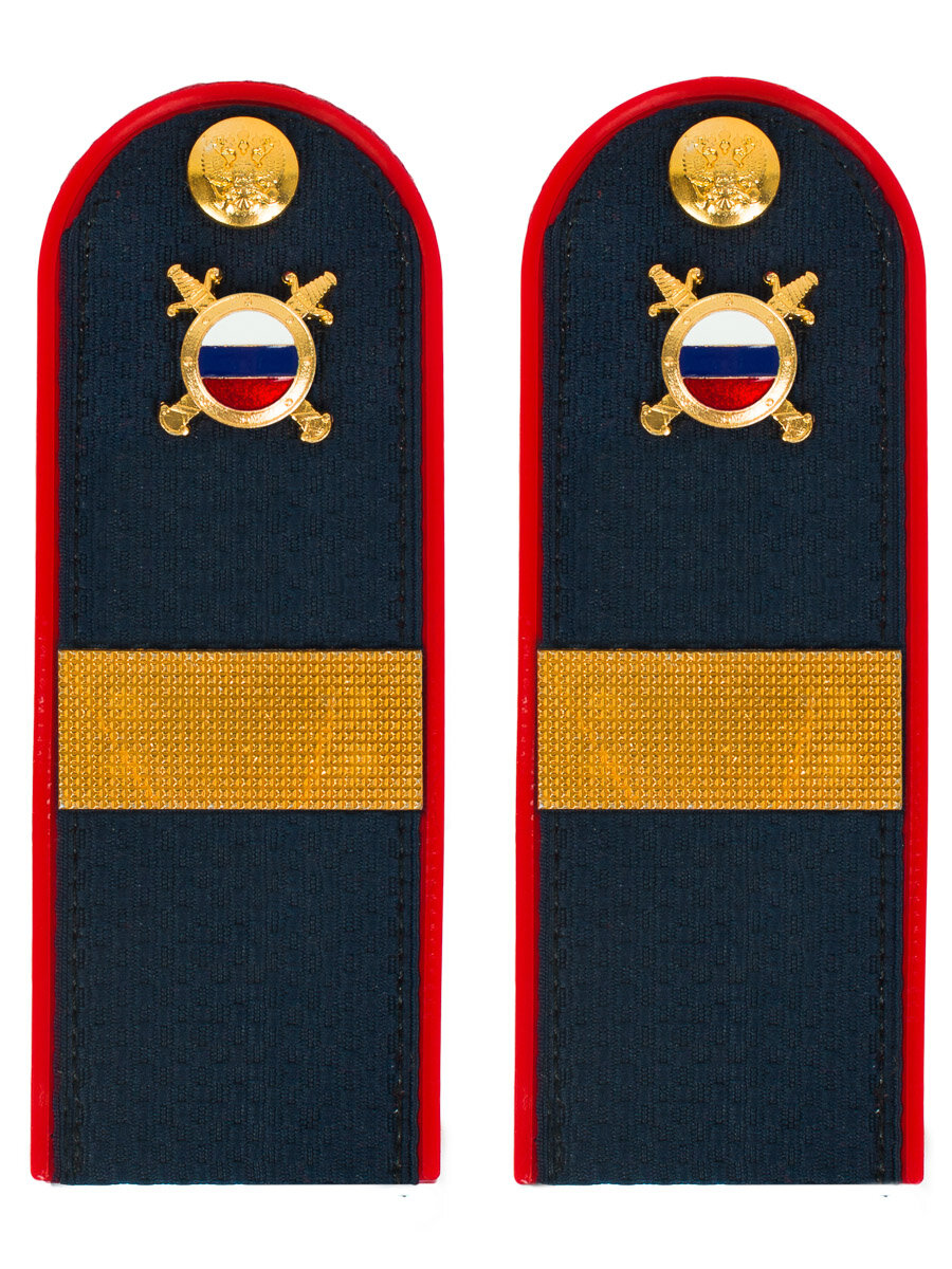 Погоны МВД внутренняя служба темно-синие пластик Звание Старший Сержант 752074