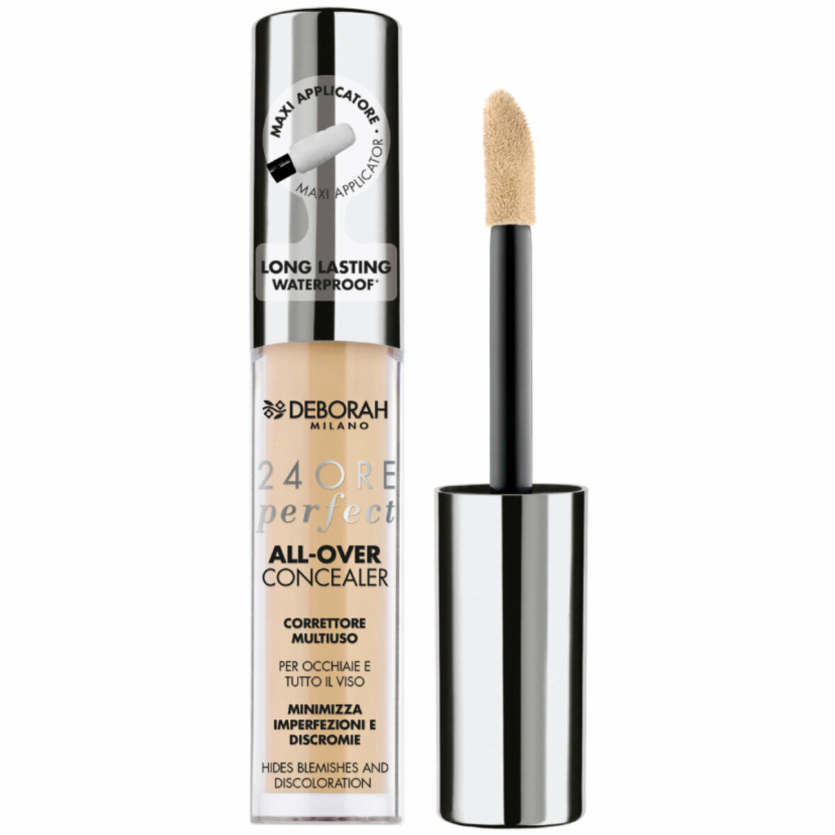 Корректор жидкий, Deborah Milano, 24 Ore Perfect All Over Concealer, тон 2.1 светлый, 5.5 г