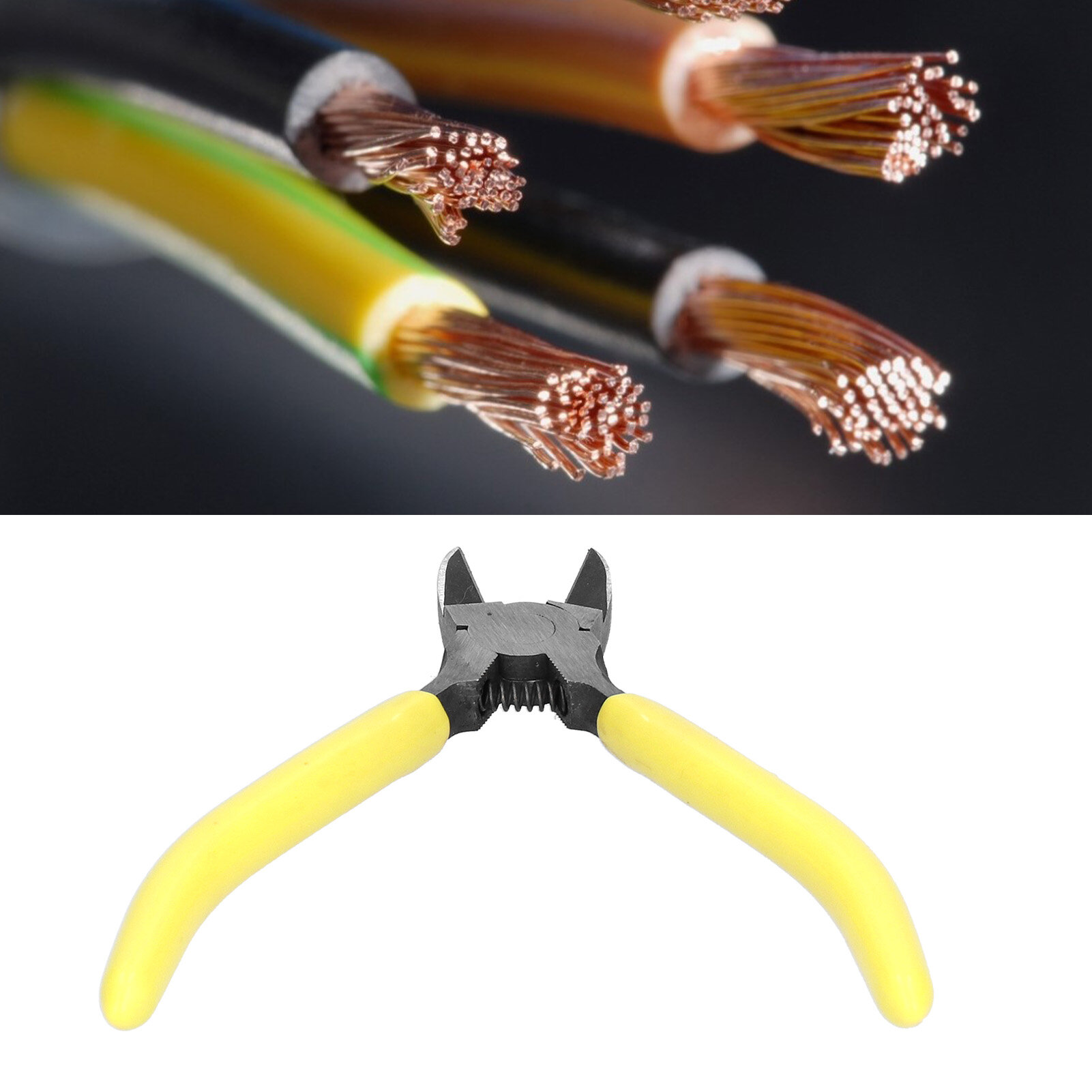 Кусачки для проволоки, диагональные бокорезы, высокоуглеродистая сталь для медного кабеля диаметром менее 0,5 мм (5 дюймов SK21)