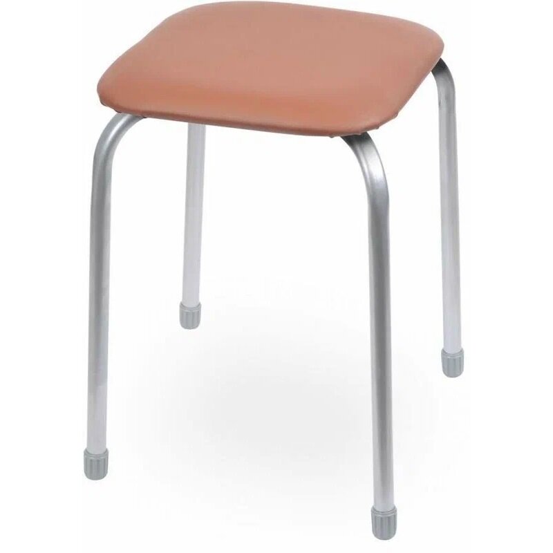 Табурет Nika на 4-х ножках "Классика 3", металлический каркас 45 см, сиденье винилскожа 30х30х2 см