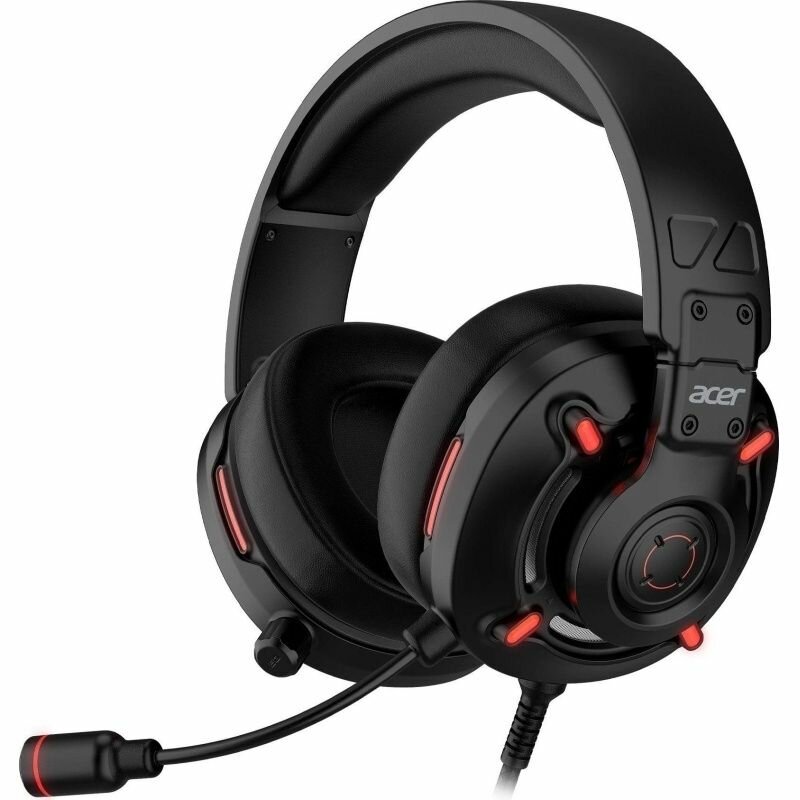 Наушники Acer "Nitro", с микрофоном, OHW306, 2,1 м, черные (ZL. HDSEE.00E)