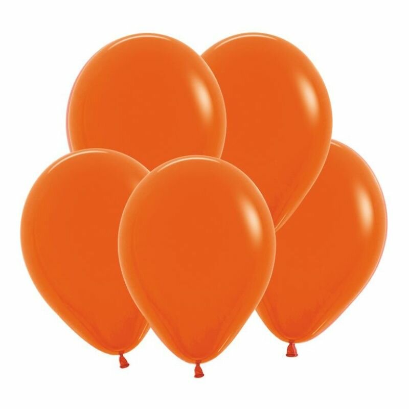 Шар воздушный Sempertex латексный Оранжевый, Пастель, Orange, 100 шт