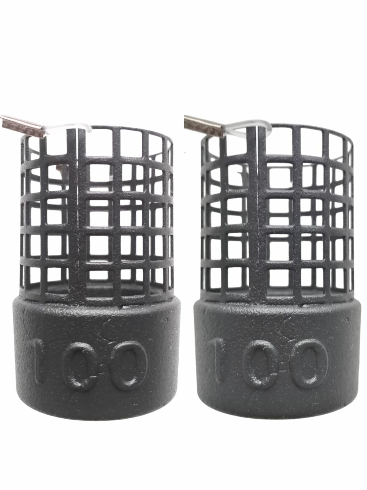 2 ШТ. Кормушка фидерная Дюза черная 100гр. для реки с умеренным или сильным течением