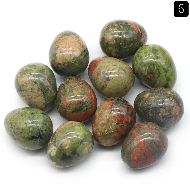 Каменное яйцо из натурального камня 30MM, unakite