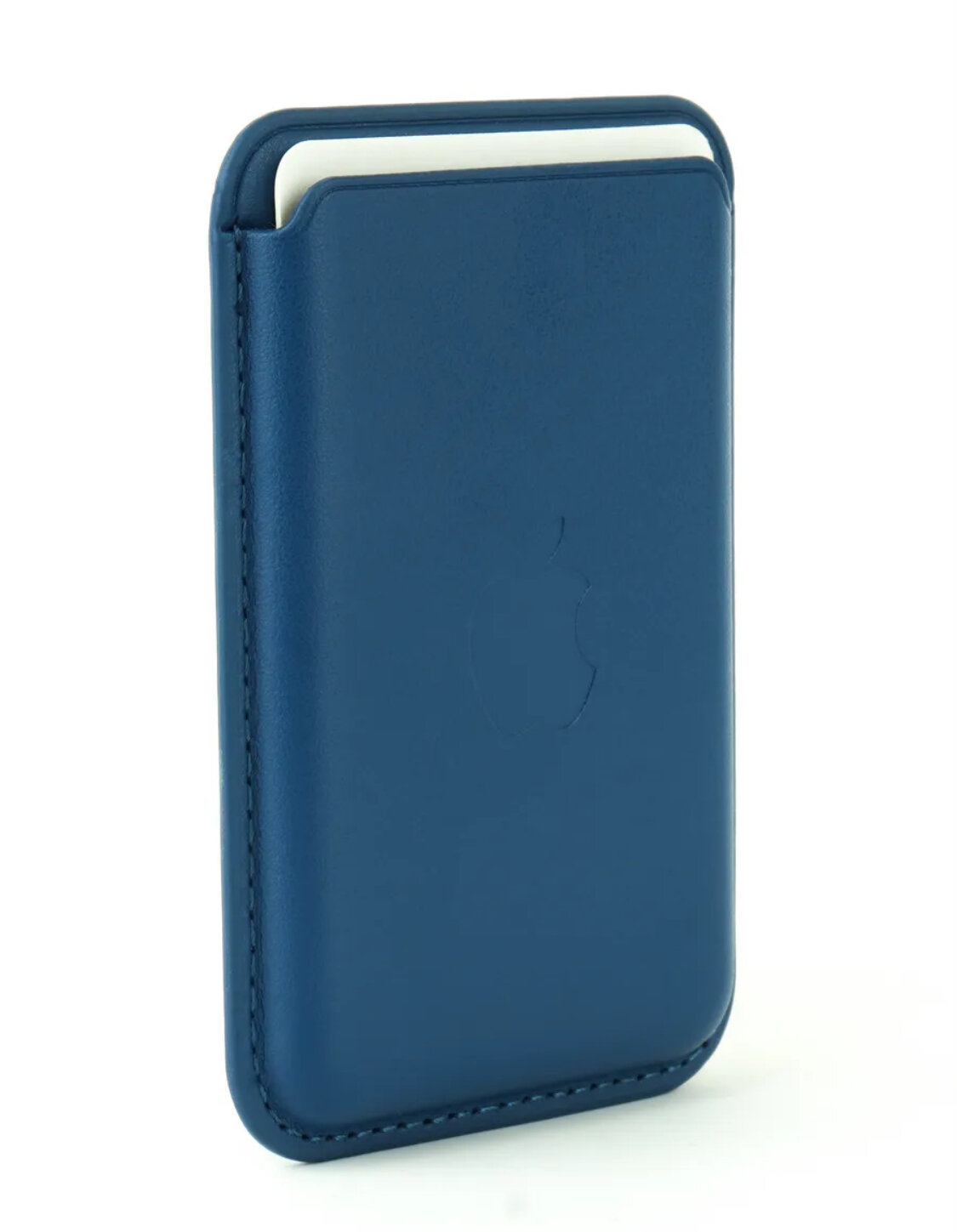 Картхолдер JELLY MagSafe Leather Wallet, синий, для iPhone, натуральная кожа